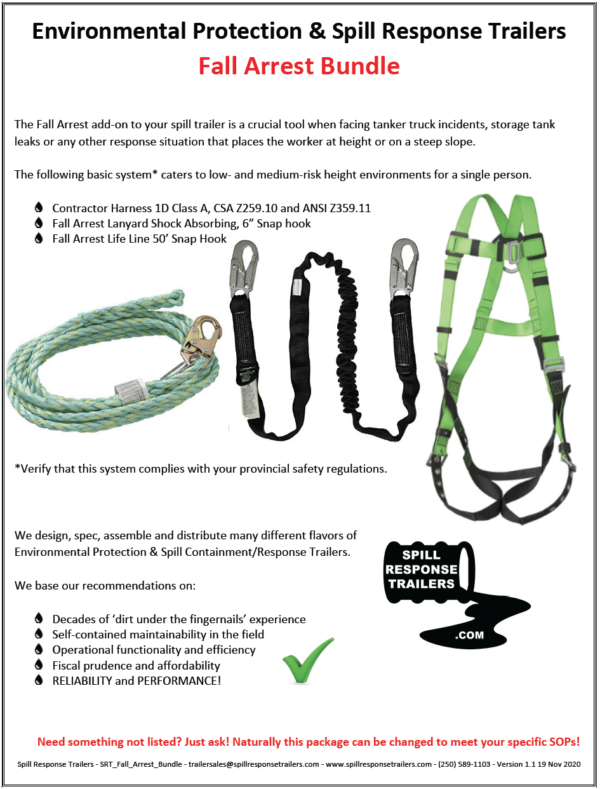 Fall Arrest Bundle. For training and reponse situations at height